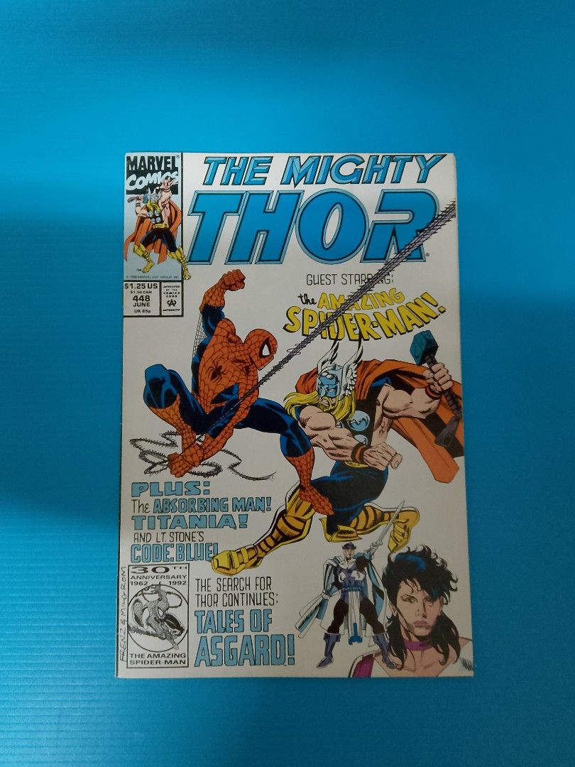 Thor #448 ( Ron Frenz- Cover Art ) Marvel Copper Age, Hobbies & Toys ...