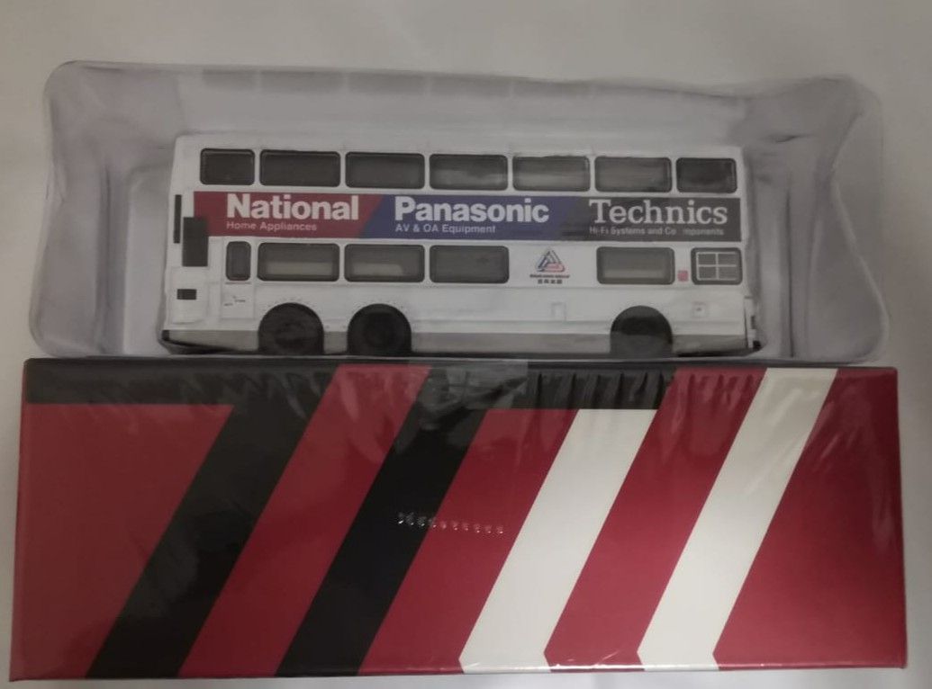 Tiny 微影 100%全新 祗是改裝完全沒有玩過 九巴 KMB AD1 EL5113 丹尼士巨龍11米 樂聲牌Panasonic電器巴士車身廣告 98D 佐敦道碼頭 1:110 經典廣告巴士 ...