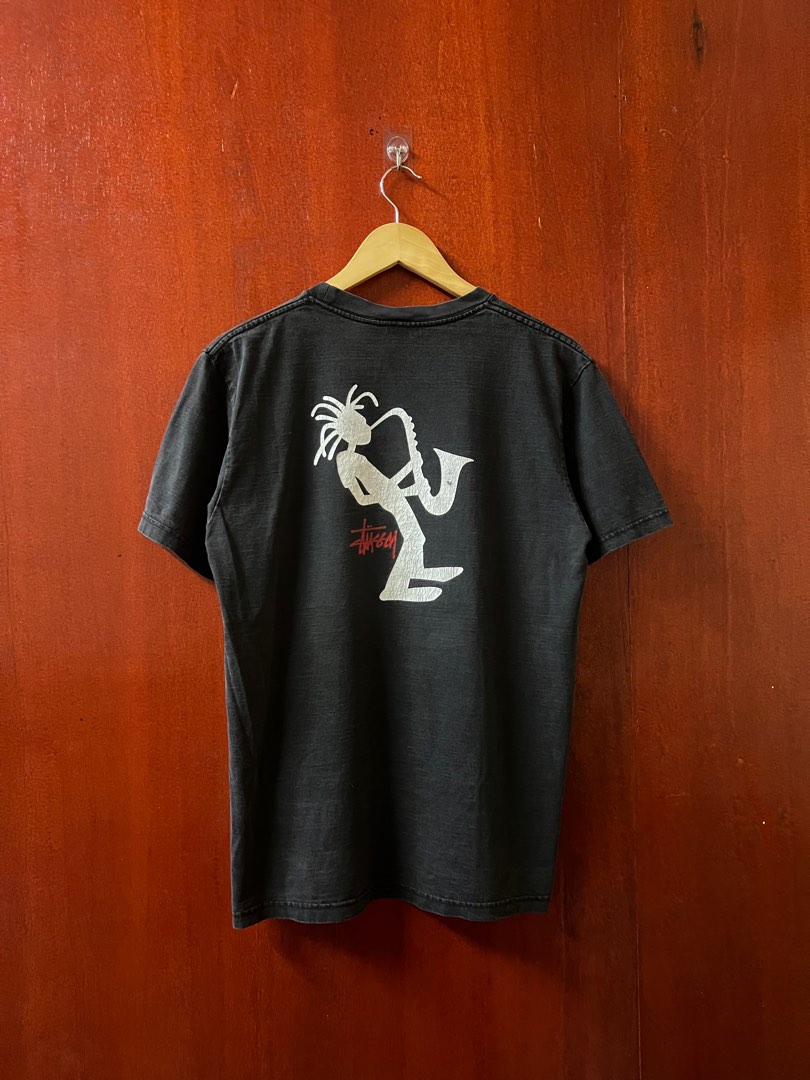 Vintage Stussy Outdoor Stickman Trumpet, Men's Fashion, Tops & Sets ...