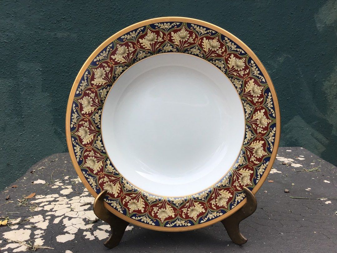 Vintage Tabriz Fine China By Christian Dior 9” Individual Soup Plates ...