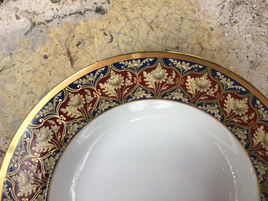 Vintage Tabriz Fine China By Christian Dior 9” Individual Soup Plates ...