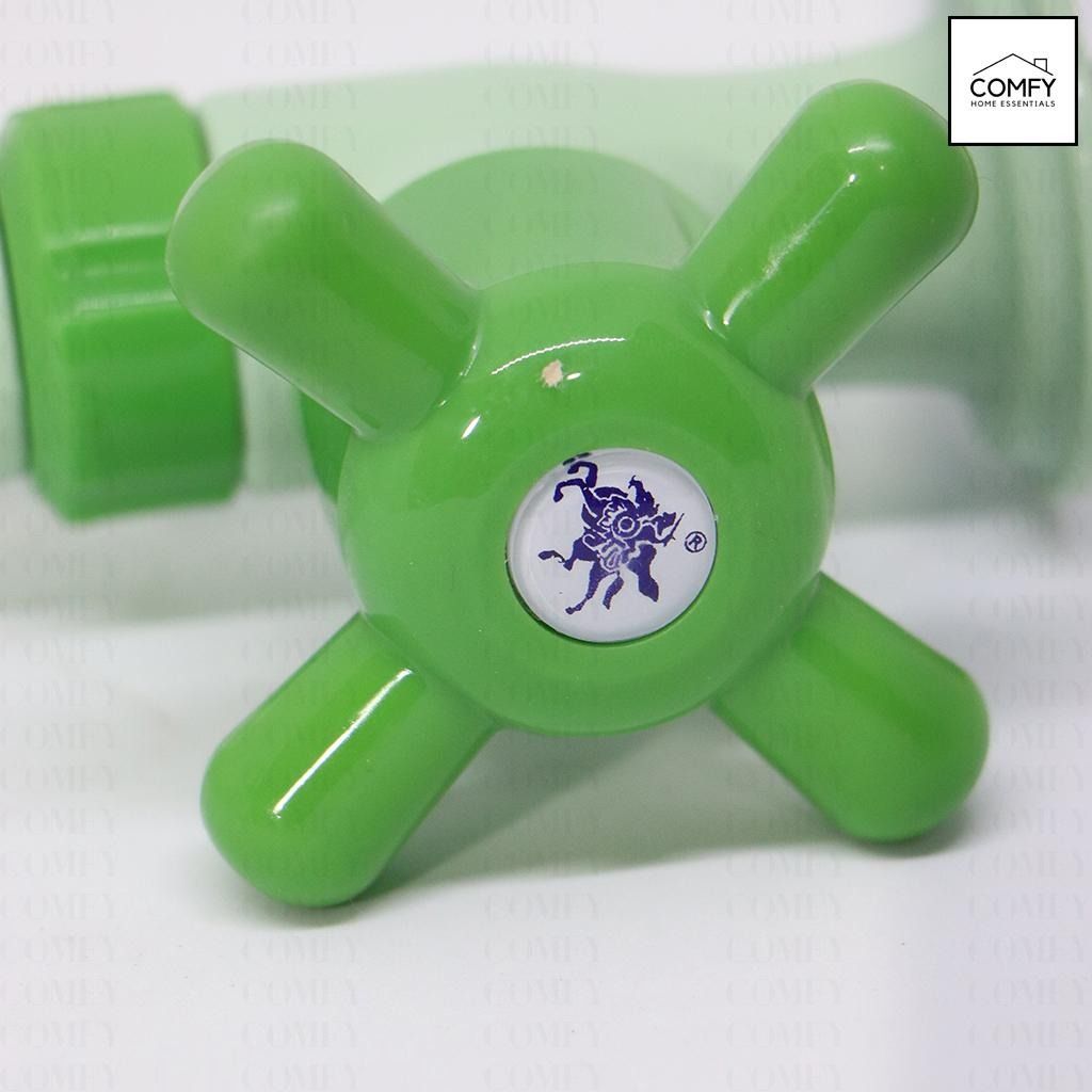 (Wall Type/Stand Type) Green PVC Plastic Gooseneck Long Bathroom Tap ...