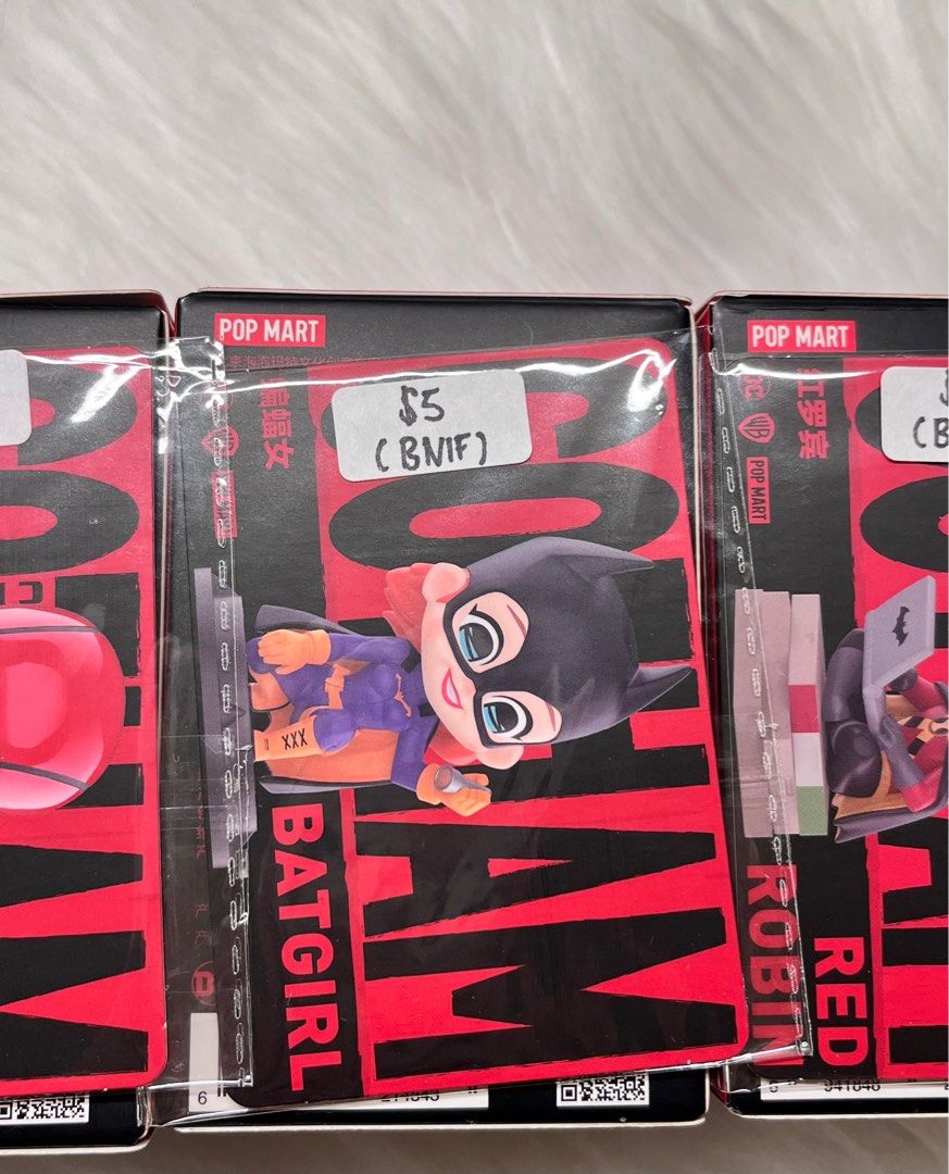 WTS BNIF Popmart Gotham City Batgirl Red Hood Red Robin, Hobbies & Toys ...