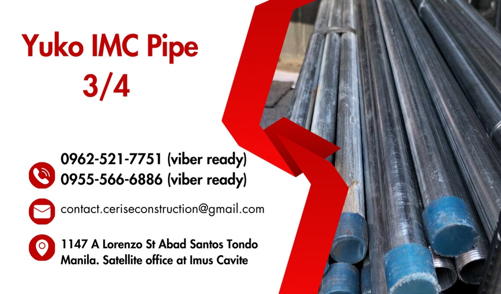 YUKO IMC Pipe 3/4, Commercial & Industrial, Construction Tools ...