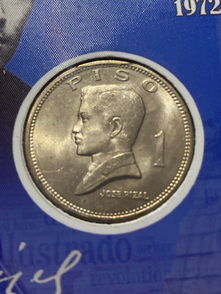 1972 One Piso Jose Rizal in Blister Pack, Hobbies & Toys, Memorabilia ...