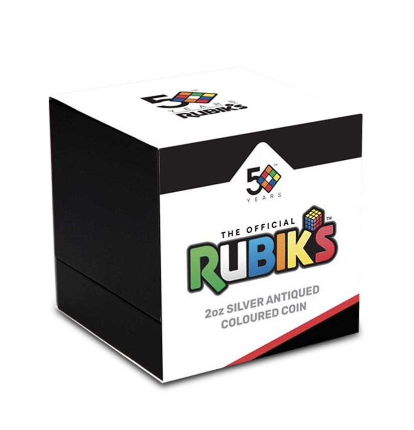 2024 Tuvalu Rubik's Cube 50th Anniversary 2oz silver proof coin ...