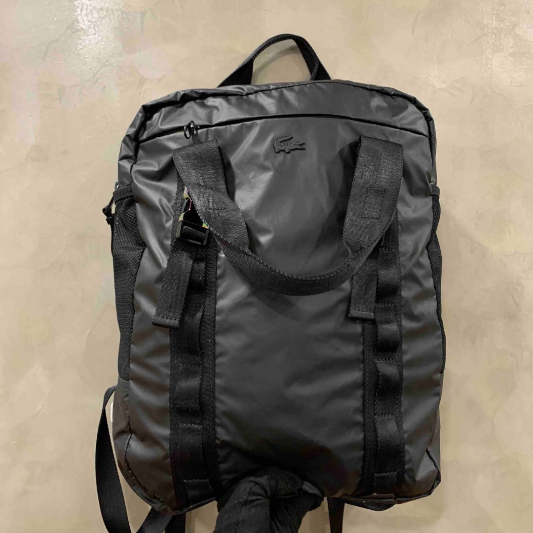 247005611 LACOSTE NYLON BACKPACK, Luxury, Bags & Wallets on Carousell