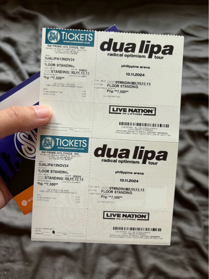 (2) Floor Standing Dua Lipa Radical Optimism Tour Philippine Arena ...