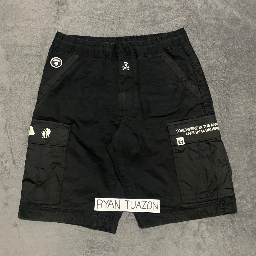 AAPE CARGO SHORT, Men's Fashion, Bottoms, Shorts on Carousell