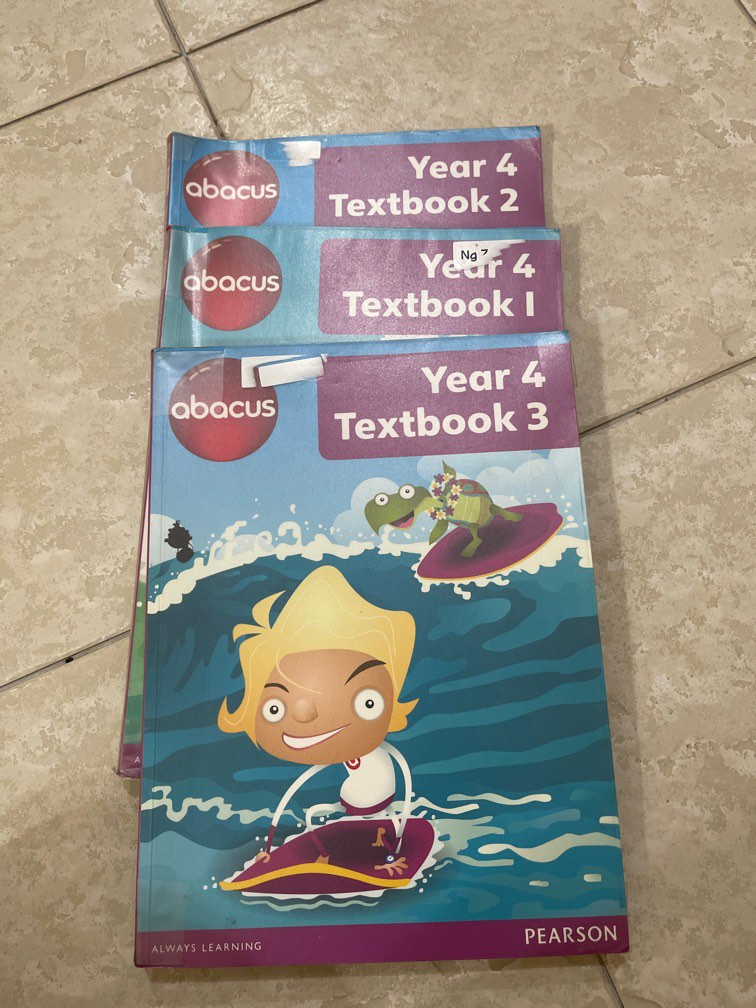 Abacus Year 4 Textbook 1,2,3, Hobbies & Toys, Books & Magazines ...