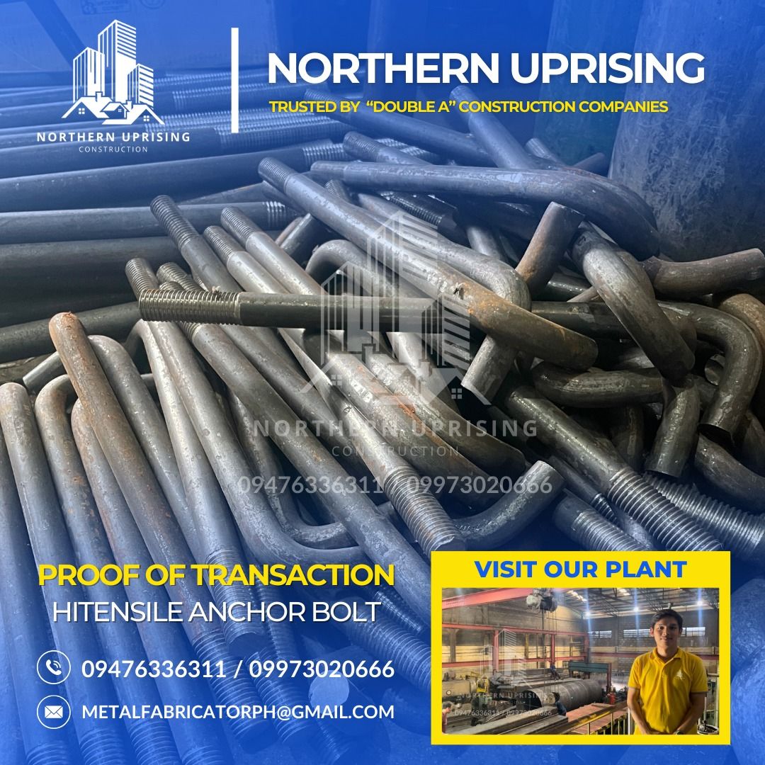 Anchor Bolt ASTM A325 | U Bolt | Hook Bolt | Headed Bolt | Threaded ...