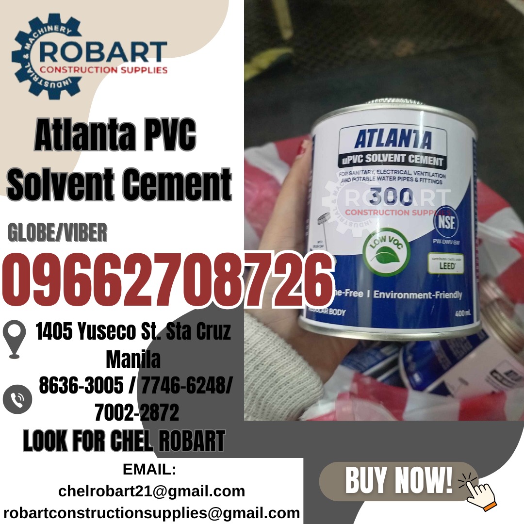ATLANTA PVC SOLVENT CEMENT, Commercial & Industrial, Construction Tools ...