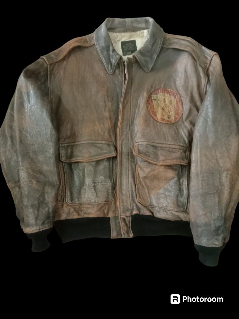 AVIREX LIMITED LEATHER JACKET @1987, Men's Fashion, Coats, Jackets and ...