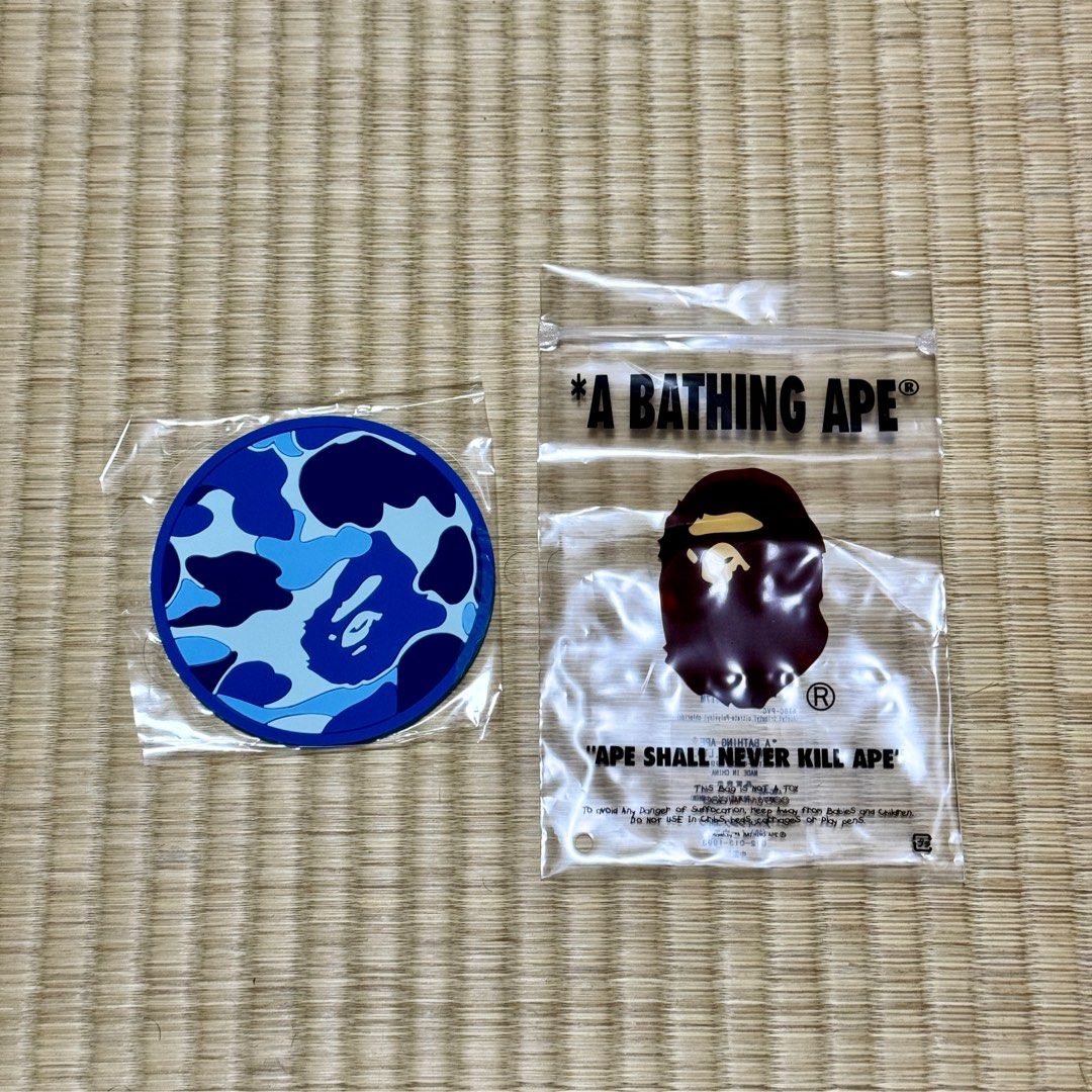 BAPE / A Bathing Ape - ABC CAMO RUBBER COASTER (BLUE), Hobbies & Toys ...