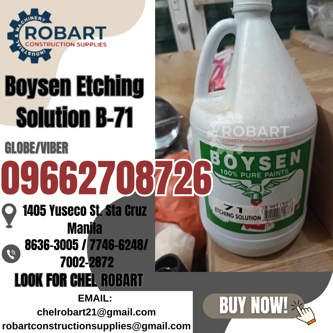 BOYSEN ETCHING SOLUTION, Commercial & Industrial, Construction ...