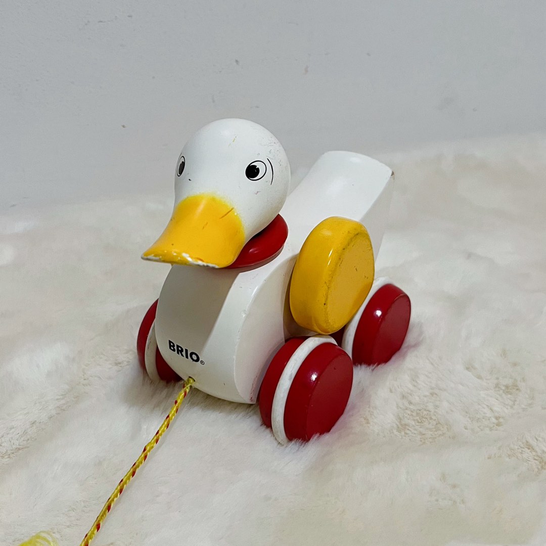 BRIO Pull-Along White Duck Wooden Toy, Hobbies & Toys, Toys & Games on ...