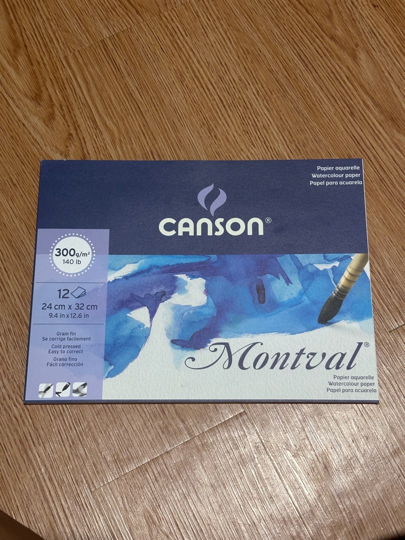 Canson Montval Watercolour Pad, Hobbies & Toys, Stationary & Craft ...