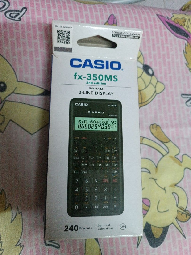 Casio fx-350Ms Scientific Calculator, Hobbies & Toys, Stationery ...