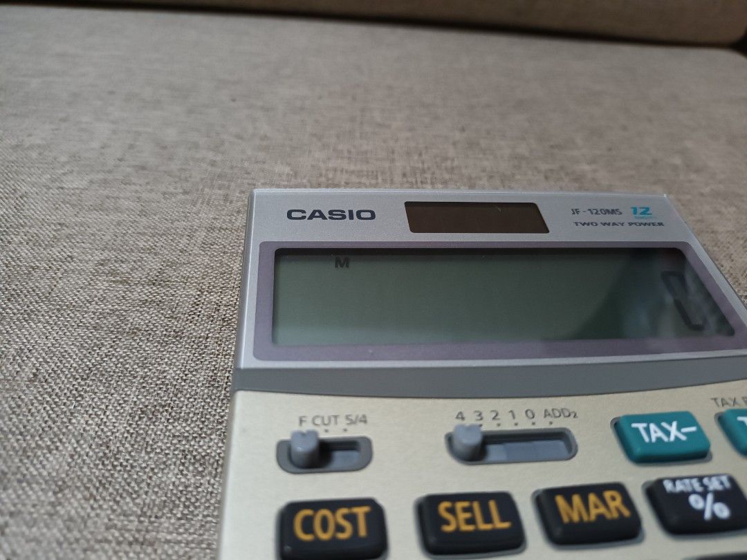 CASIO JW-120MS 桌面型計數機12位數 OFFICE Calculators 12 Digits 數學/會計 纖巧桌上型/實用計算器 太陽能/電子 accountancy, 其他 ...