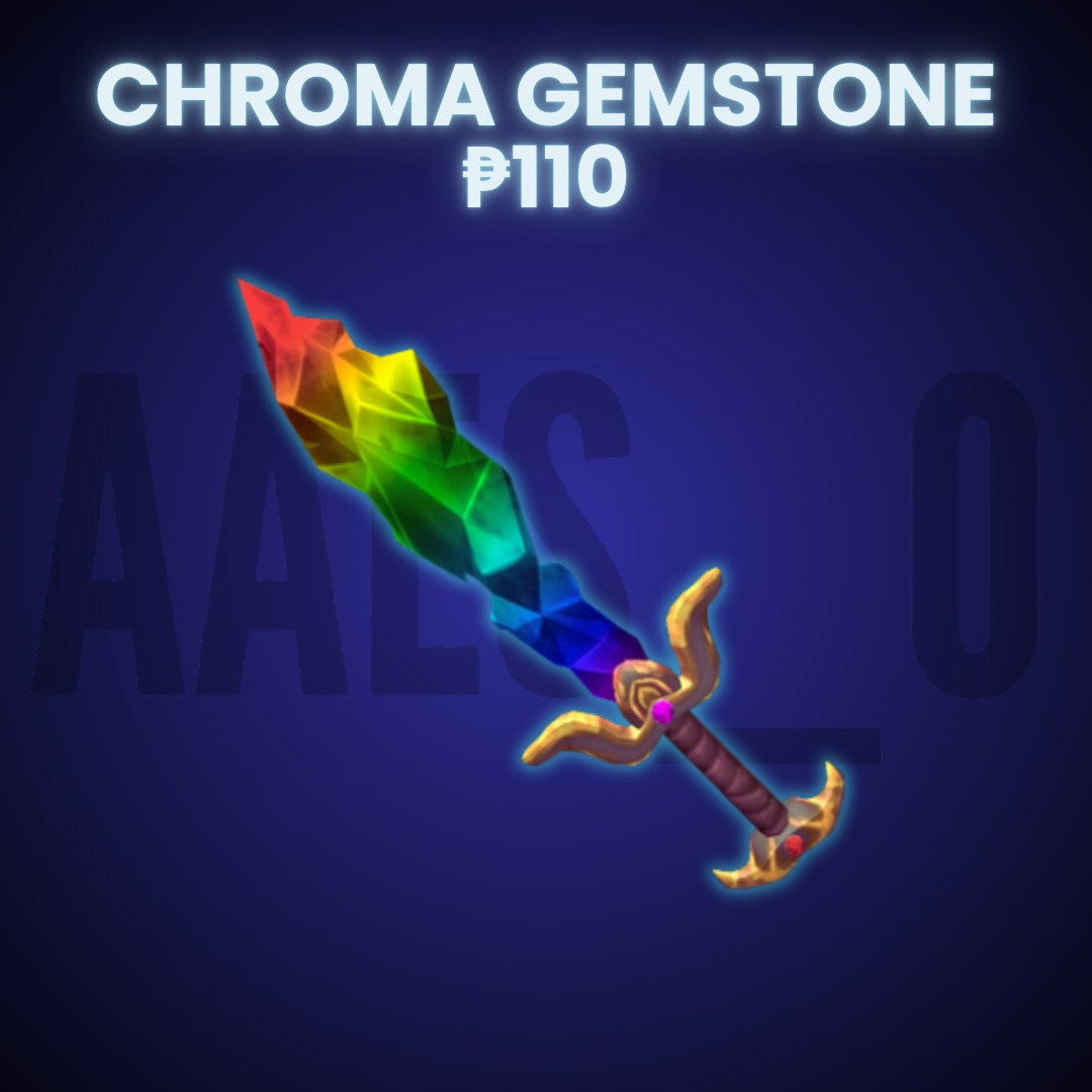 CHROMA GEMSTONE KNIFE MM2 GODLY │ Roblox Murder Mystery 2 Game, Video ...