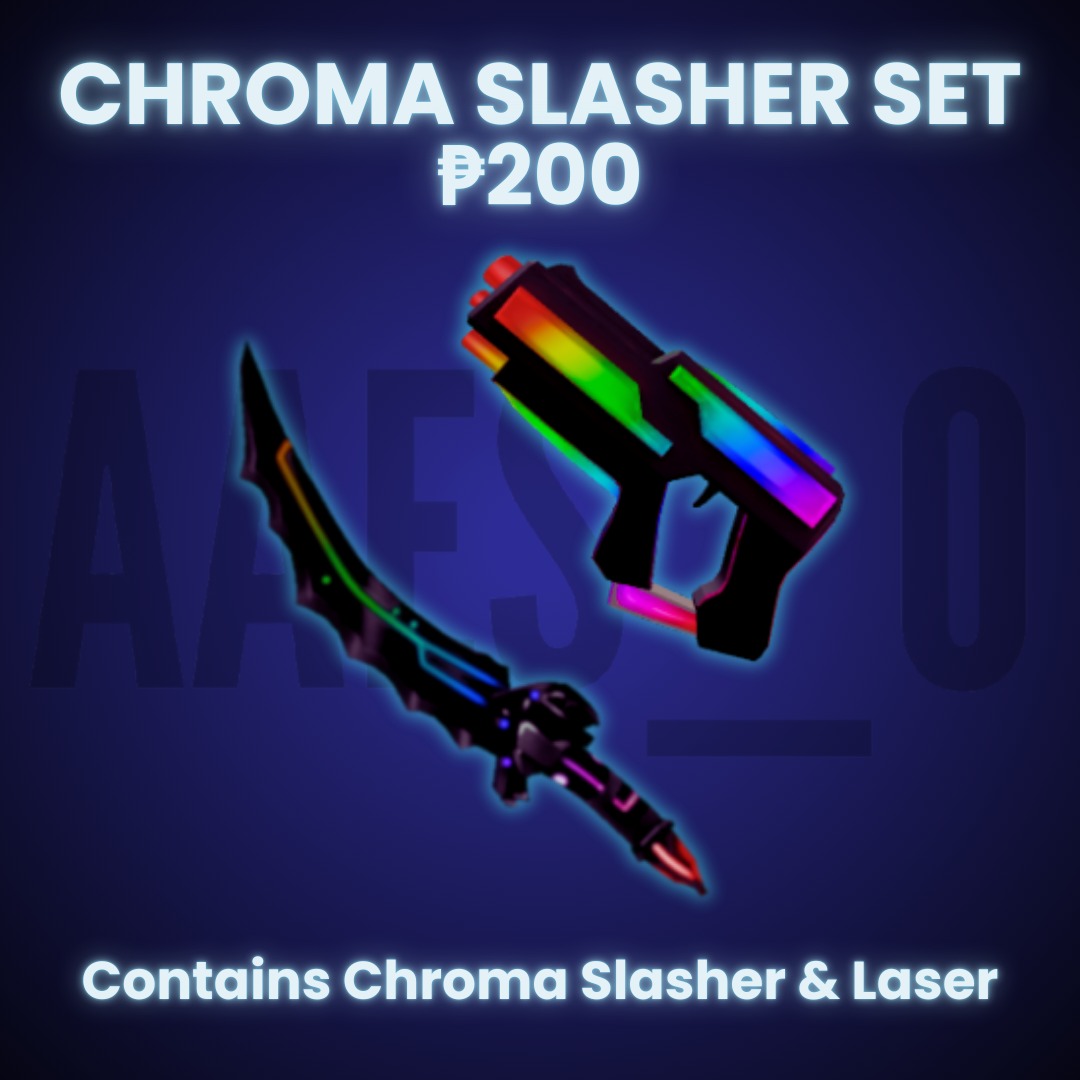 CHROMA SLASHER SET MM2 GODLY │ Roblox Murder Mystery 2 Game, Video Gaming, Gaming Accessories ...