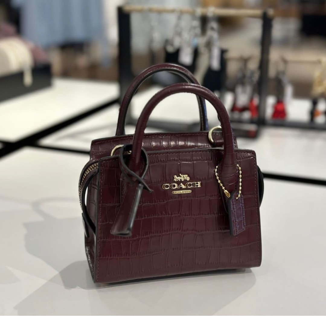 Coach Andrea Mini Carryall Bag in Merlot, Luxury, Bags & Wallets on ...
