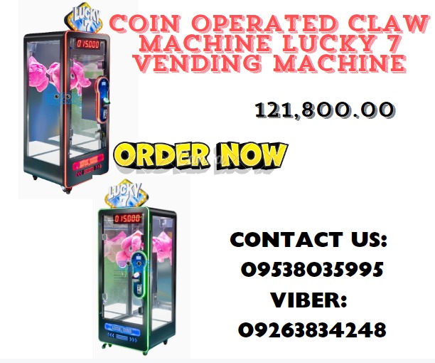 COIN OPERATED CLAW MACHINE LUCKY 7 VENDING MACHINE, Everything Else ...