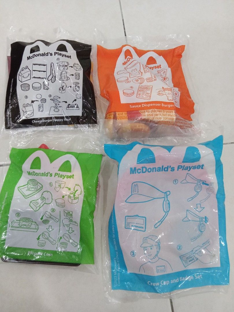 Combo 4pcs Mcdonalds Playset, Hobbies & Toys, Toys & Games on Carousell