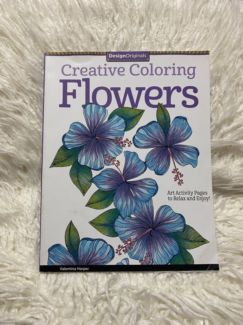 Creative Coloring Flowers by Valentina Harper, Hobbies & Toys ...