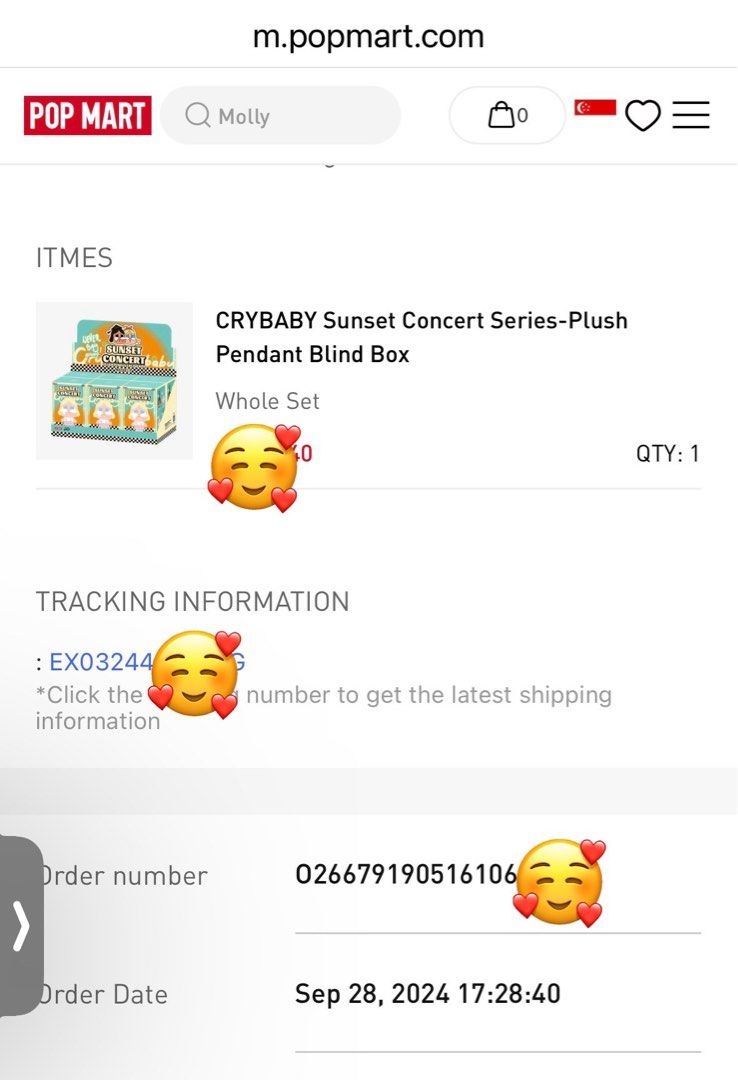 CRYBABY Sunset Concert Series-Plush Pendant Blind Box(Ready stock ...