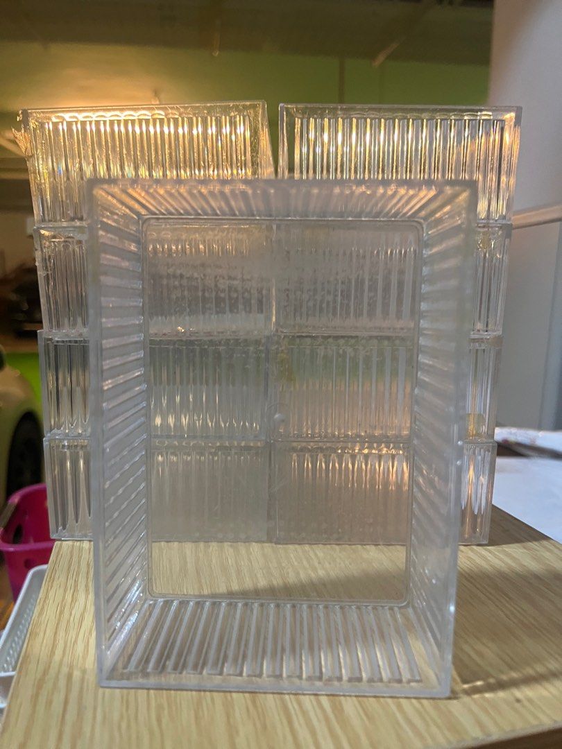 Daiso storage container box mini basket retail display stackable ...