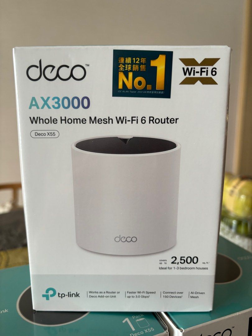 Deco Tp-link Mesh Wifi 6 Router, 家庭電器, 轉插器及插頭 - Carousell