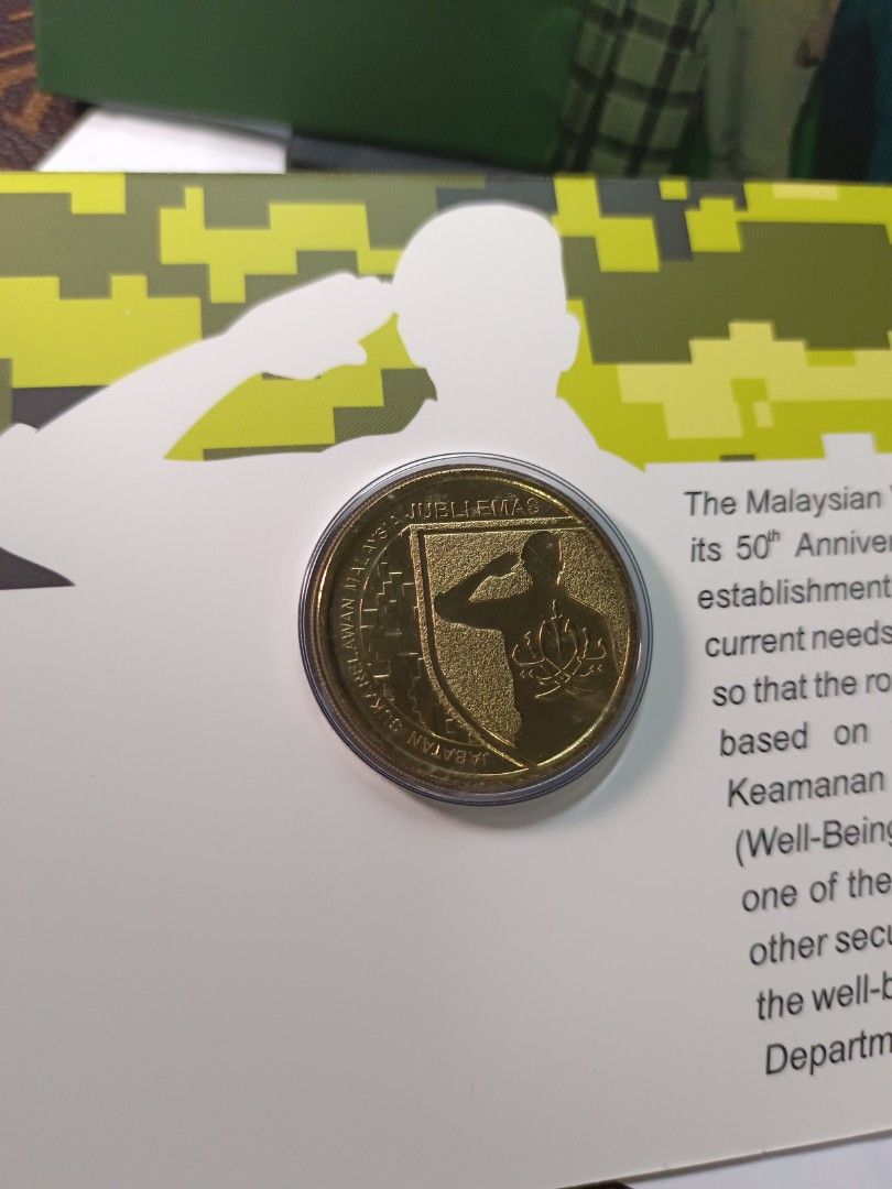 2 pc's Duit Syiling Peringatan RELA Jubli Emas 50 Tahun, Hobbies & Toys ...