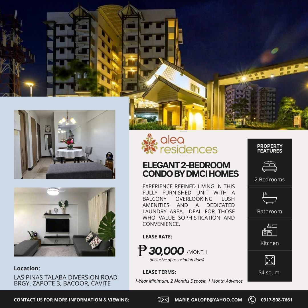Elegant 2-Bedroom Condo at Alea Residences by DMCI Homes, Property ...