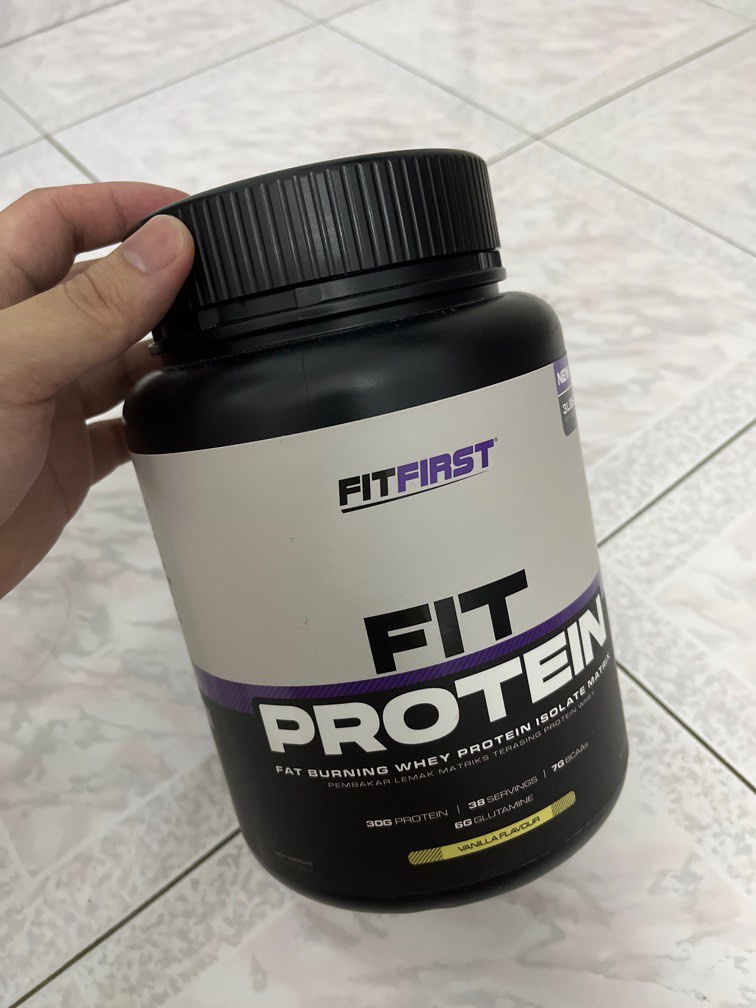 EMPTY protein powder container, Health & Nutrition, Health Supplements ...