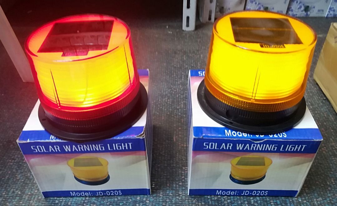 Flashing Solar Blinker LED Light Magnetic Beacon Warning Light ...