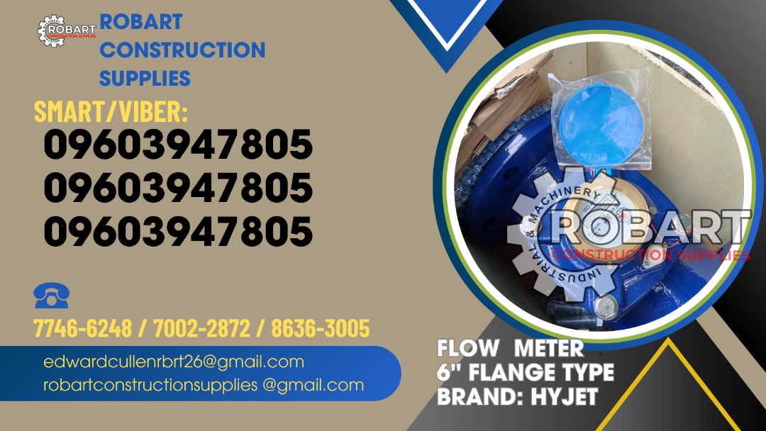 FLOW METER 6'' flange type brand: hyjet, Commercial & Industrial ...