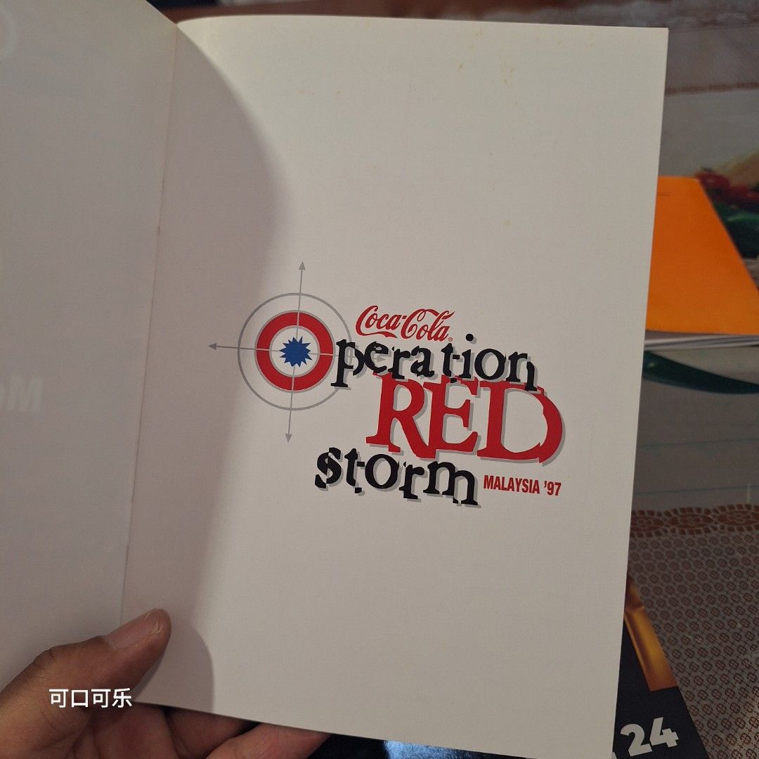 F&N Coca-Cola Operation Red Storm book, Hobbies & Toys, Books ...
