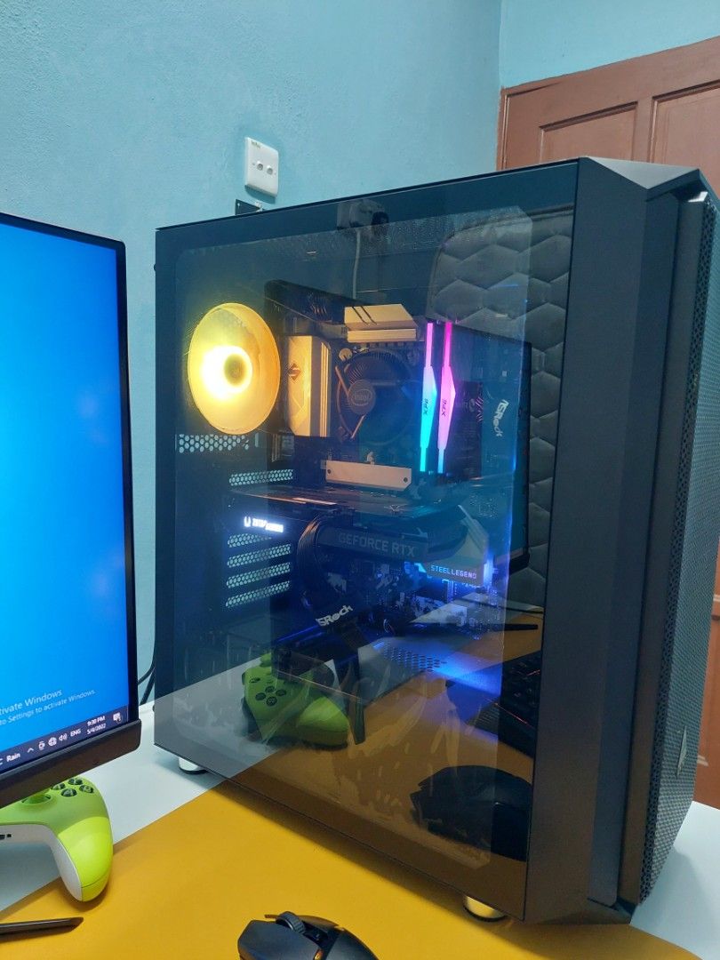 Full Set Gaming PC RTX 3060Ti (Monitor, CPU, Mouse, Keyboard ...