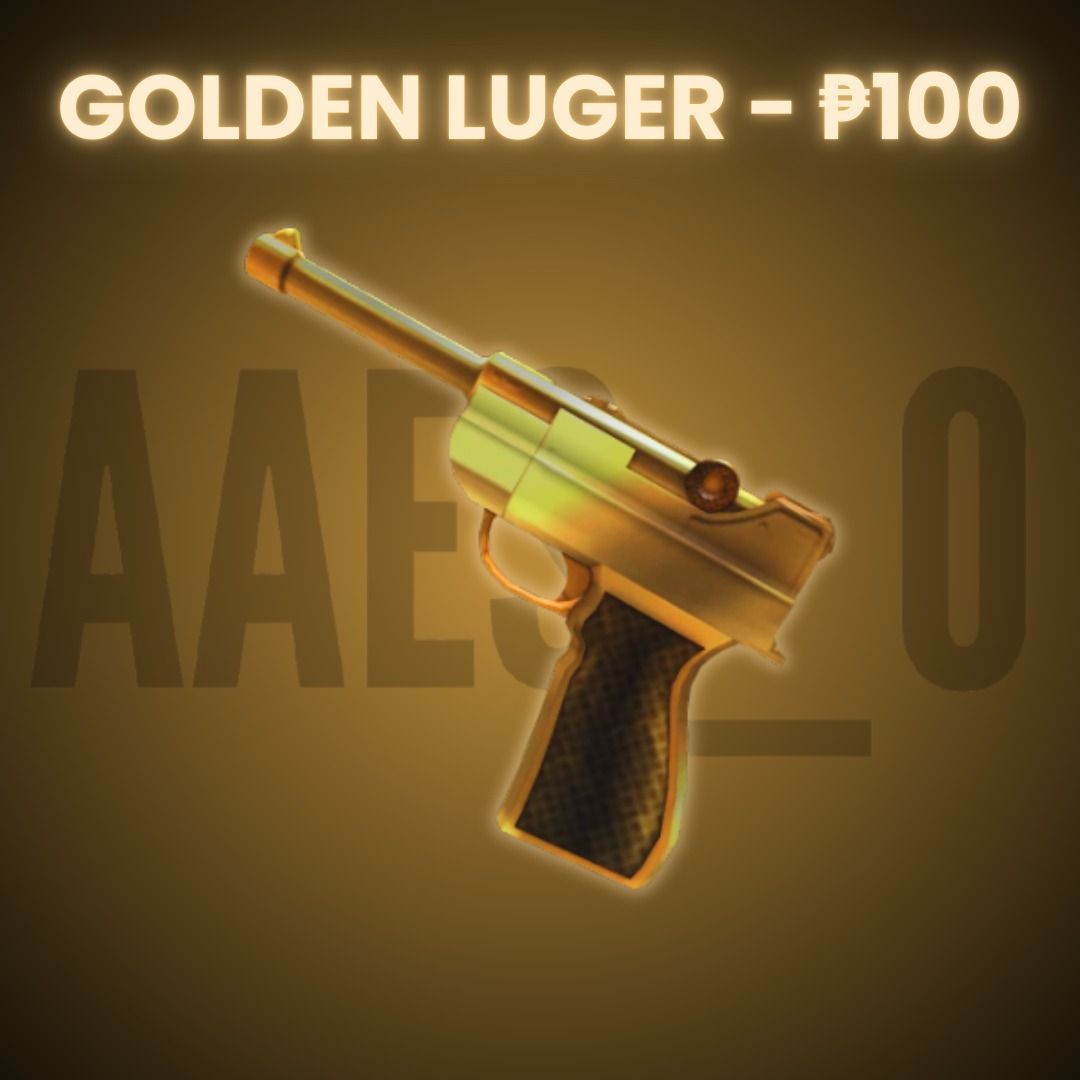 GOLDEN & RED LUGER MM2 GODLY │ Roblox Murder Mystery 2 Game, Video ...