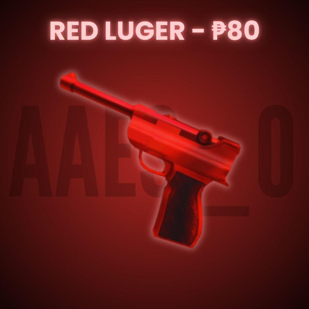 GOLDEN & RED LUGER MM2 GODLY │ Roblox Murder Mystery 2 Game, Video ...