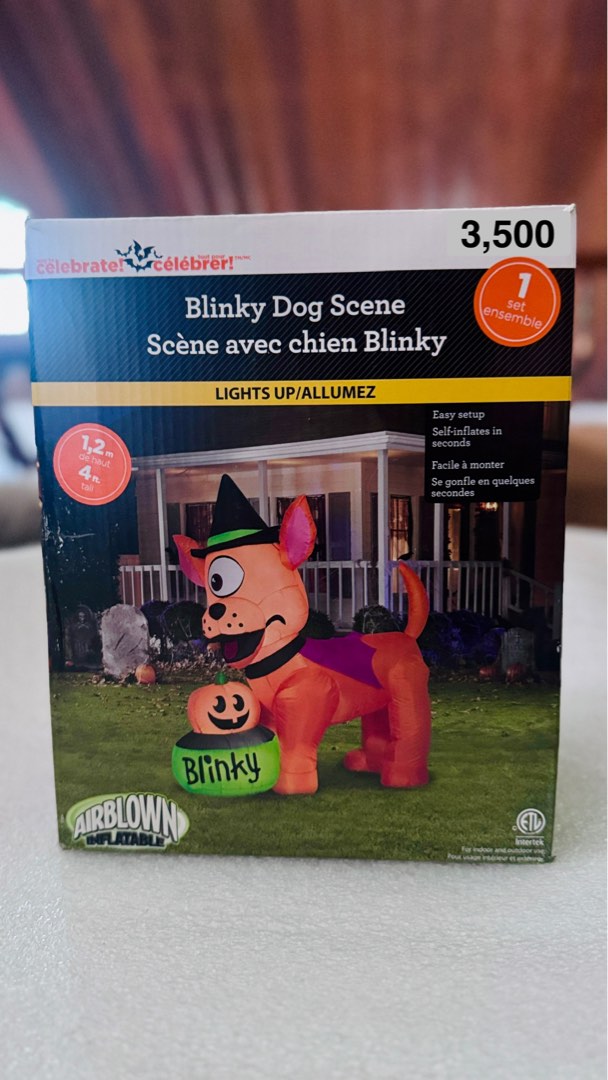 Halloween Inflatable Decoration - Blinky Dog, Hobbies & Toys, Toys ...