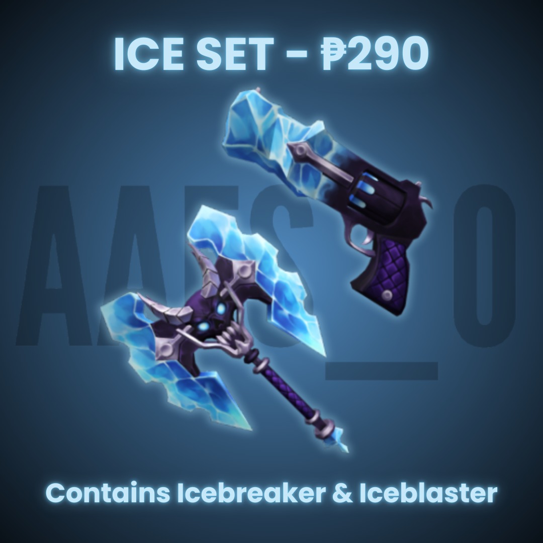 ICE SET MM2 GODLY/ANCIENT │ Roblox Murder Mystery 2 Game, Video Gaming ...