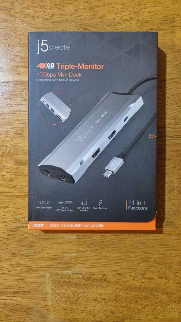 J5 Create 4K Triple Monitor Mini Dock, Computers & Tech, Parts ...