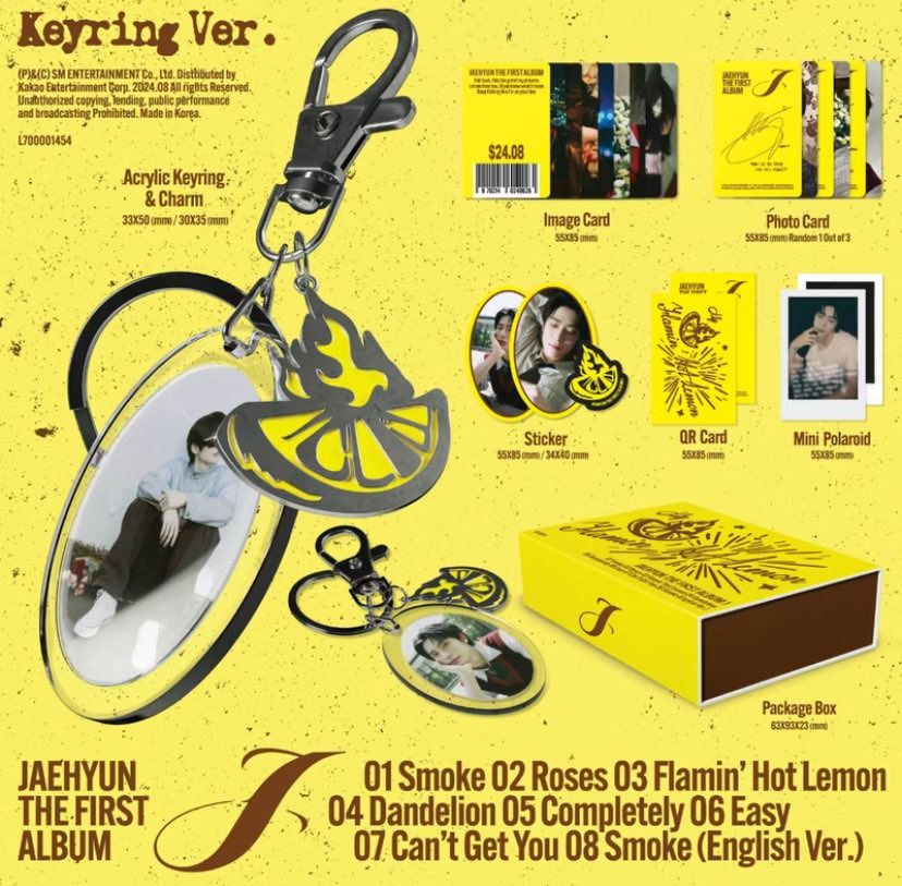 Jaehyun Keyring ver - unsealed (complete inclus, 3 pocas + mumo pob ...