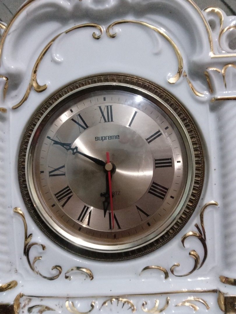 Jam meja keramik cantik antik koleksi dekorasi unik retro klasik lawas ...