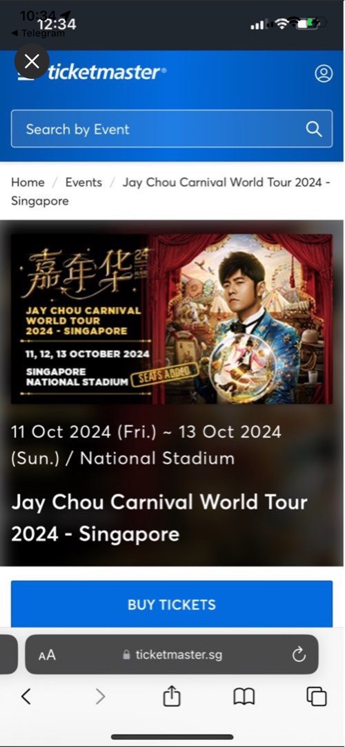 Jay Chou Carnival World Tour - 12 Oct 2024, Tickets & Vouchers, Event ...