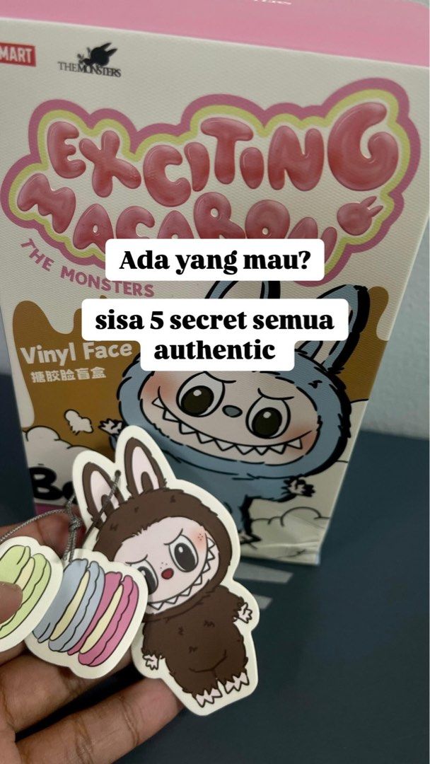 Labubu v1 secret authentic pop mart new, Toys & Collectibles, Lainnya ...