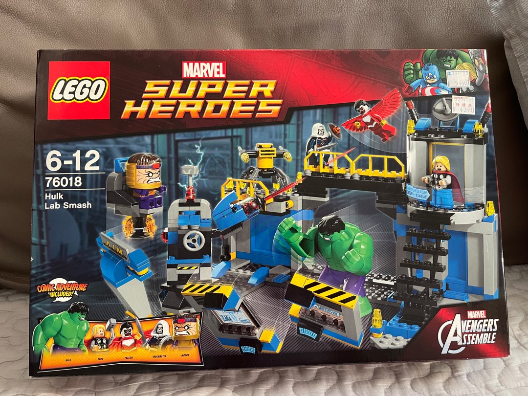 Lego 76018 Hulk Lab Smash Marvel Super Heroes, 興趣及遊戲, 玩具 & 遊戲類 - Carousell