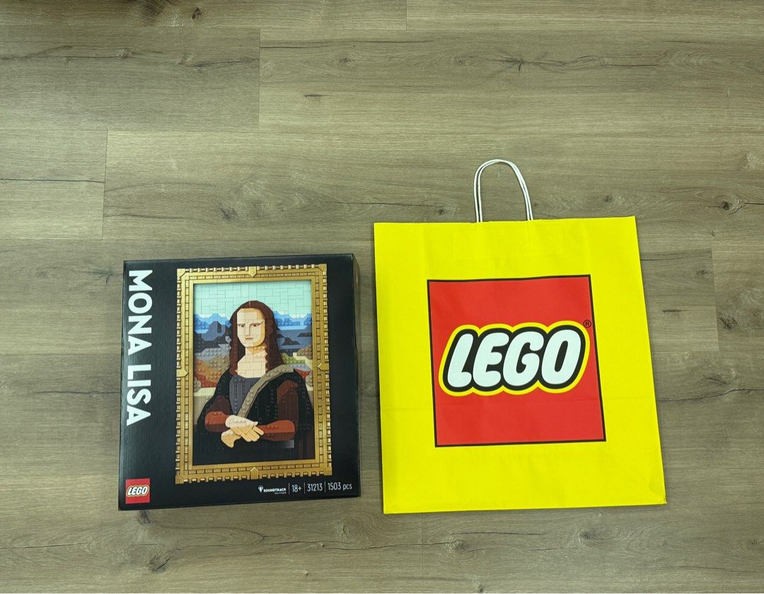 Lego Mona Lisa (Box Only) with Lego Big paper bag, Hobbies & Toys ...